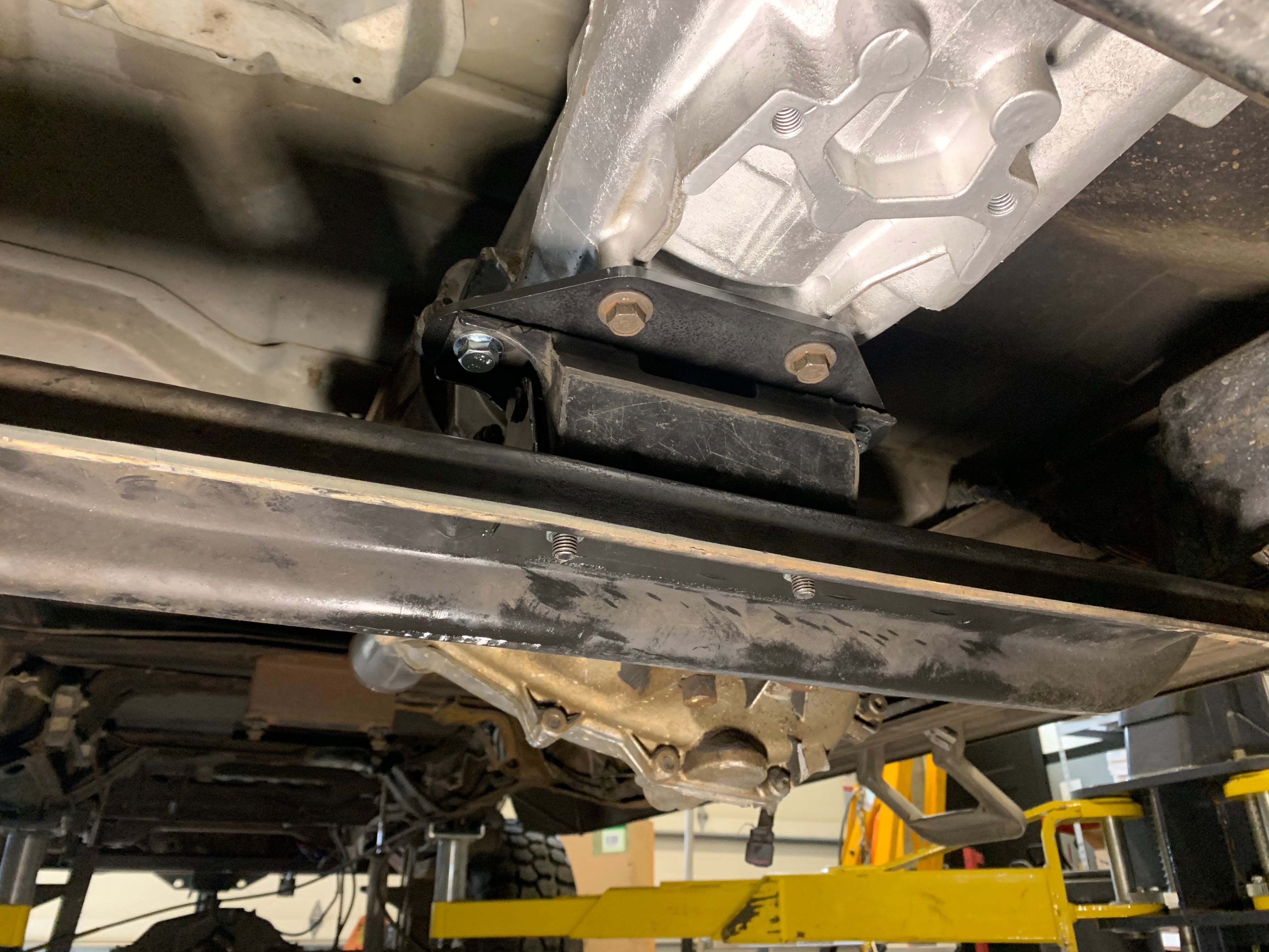 Transmission Mount Bracket: 47RH to E4OD – OBS Solutions LLC